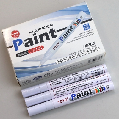东洋TOYO油漆笔SA101白色金色