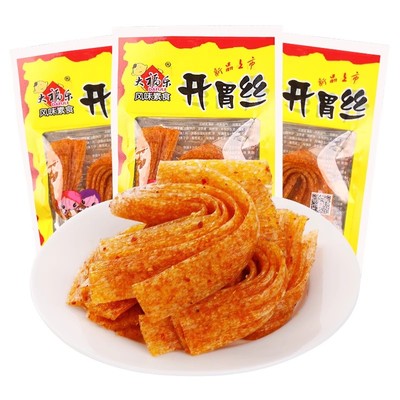 大福乐开胃丝辣条 8090后童年儿时怀旧零食校园宿舍小卖铺小吃1袋