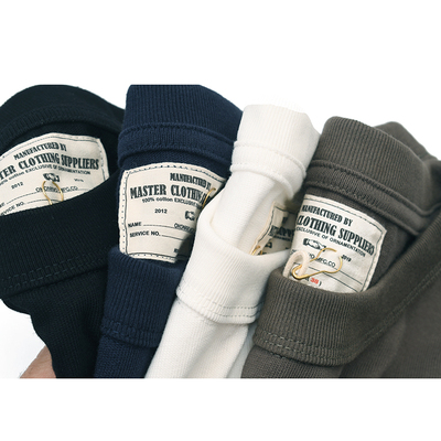 日常基本款复古长袖T恤