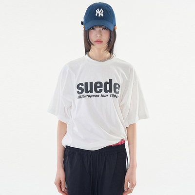 Raucohouse韩代百搭字母短袖T恤