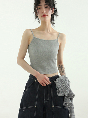 Localmansion韩代基础短吊带背心