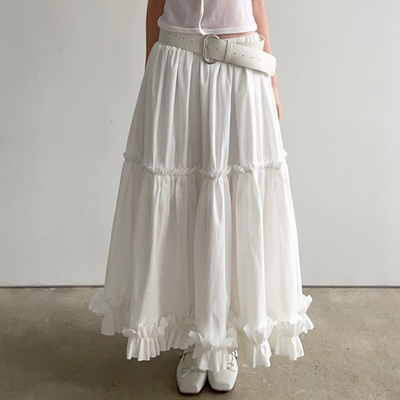 adeliocottonfrilllongskirt