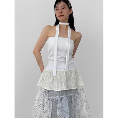 Localmansion韩代围巾抹胸组合