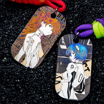 EDC雕刻项链吊坠把玩牌子