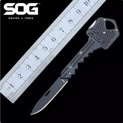 SOG索格折叠钥匙扣小刀EDC工具