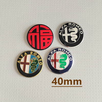 适用于汽车改装金属贴标 4厘米 阿尔法罗密欧车标40mm ALFA ROMEO