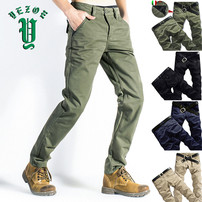 YEZOE/英佐品牌YEZOE/英佐品牌弹力纯棉美军裤修身小直筒男士休闲