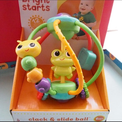 brightstarts婴童手抓绕珠球益智玩具