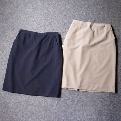 1154-好垂感 外贸英国原单大码松紧腰修身包臀直筒裙一步裙半身裙