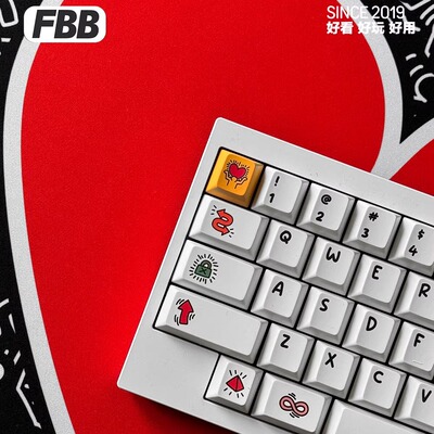 FBB涂鸦凯斯哈林制化机键帽