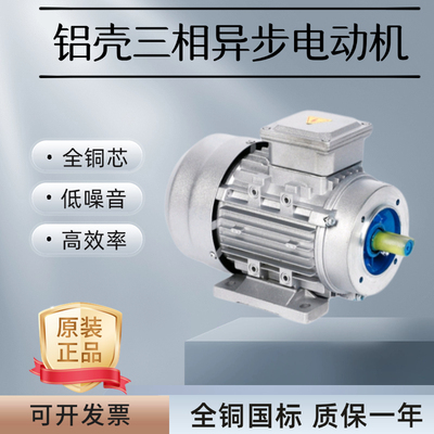 铝壳三相电机YS-90L-2 2.2kw/3KW/4KWYS-90L-4 1.5kw全铜芯B14/B5