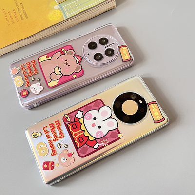 华为mate50pro硅胶卡通可爱