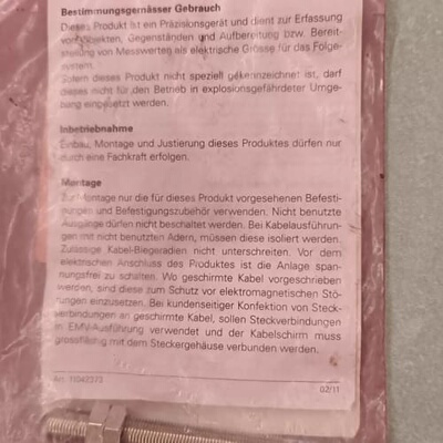 议价Baumer堡盟光电传感器 FEAM 08P1002/可维修