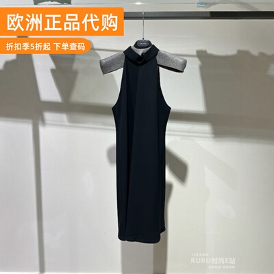 时尚一步裙聚酯纤维露背连衣裙