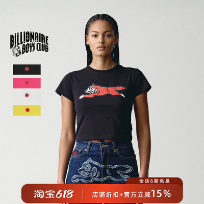 【嘻哈文化】Billionaire Boys Club BBC 女士猎犬奔跑狗宝宝T恤