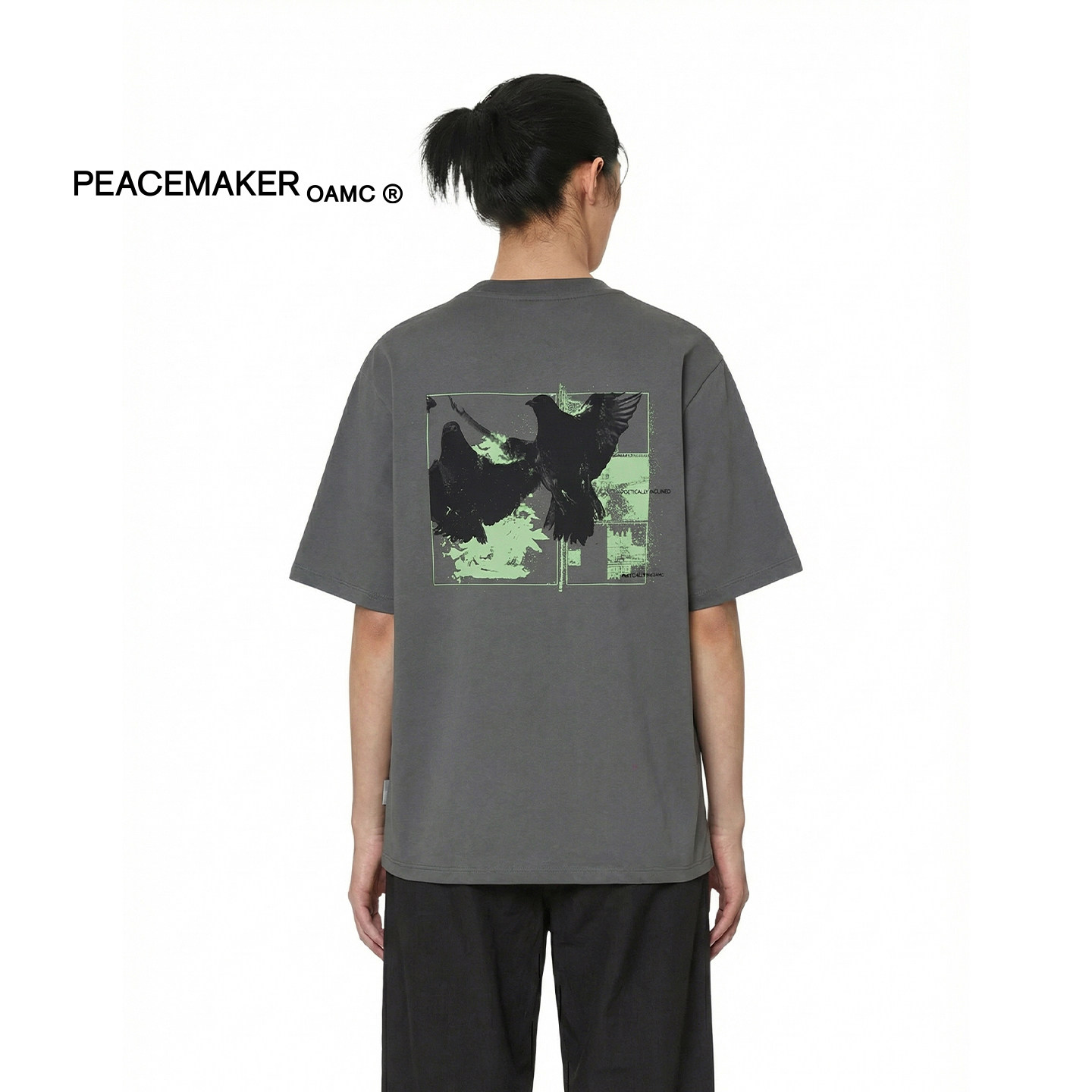 【意大利品牌】PEACEMAKER OAMC® 26SS 休闲纯棉鸽子印花短袖T恤