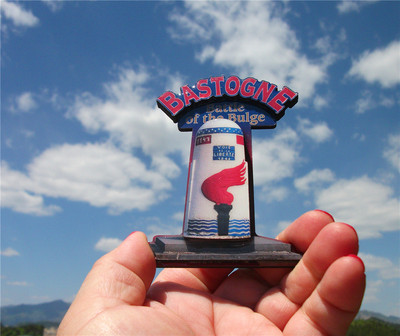 比利时纪念冰箱贴木质