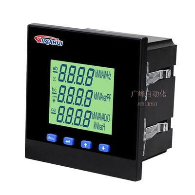 液晶屏多功能电表数显三相四线电流电压表智能电力仪表ARH72-3EY