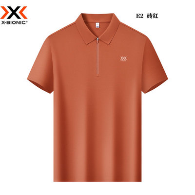 X-BIONIC华夫格高尔夫POLO衫男夏季新款商务休闲速干无痕短袖上衣