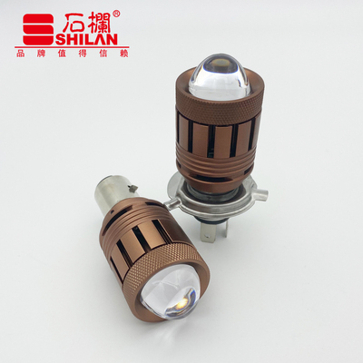 石栏摩托车led灯泡白光透镜