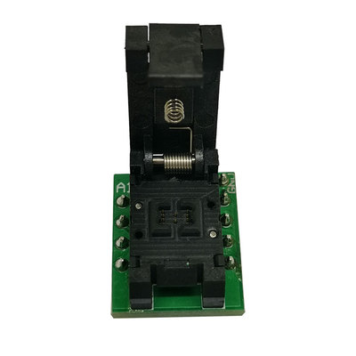 DFN8烧录座 WSON8 2×3mm 0.5间距翻盖探针测试座 QFN8编程座厂家