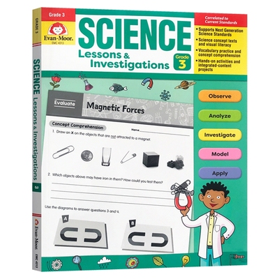 英文原版 科学研究探索系列练习册 三年级 Science Lessons and Investigations, Grade 3 TE儿童图书