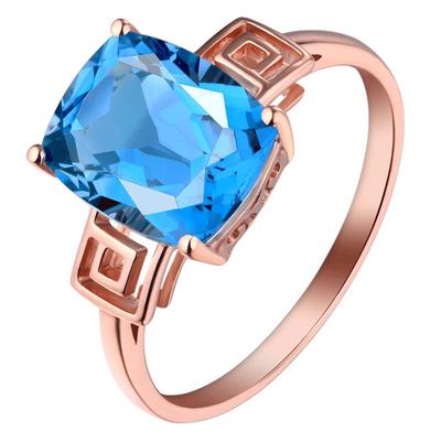 蜜安琪珠宝克拉彩色托帕石戒指