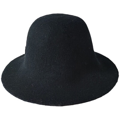 潮人百搭羊毛呢渔夫帽