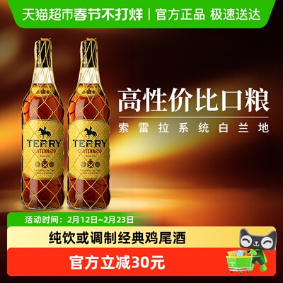 特瑞世纪白兰地配制酒1L×2瓶