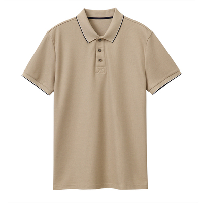 商务绅士液氨工艺珠地面料短袖