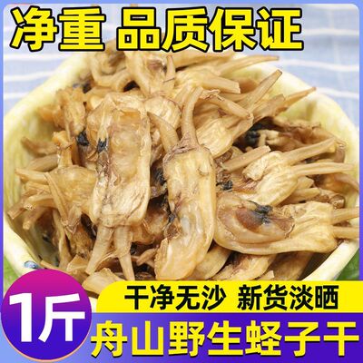 新晒蛏干干货海鲜大全新鲜无沙淡晒福建特产500g圣子干大号海蛏干