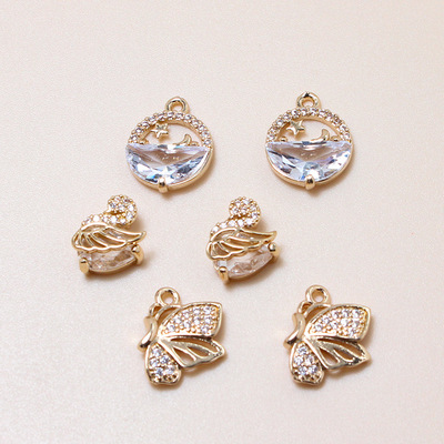 镜湖水面圆环吊坠配件