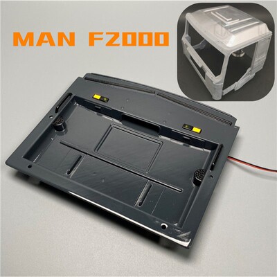 MAN F2000 JX遥控卡车模型 1/14全金属田宫工程拖头 低顶内饰