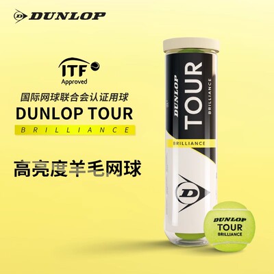 DUNLOP邓禄普网球加亮网球TOUR BRILLIANCE 2025新球练习比赛用球