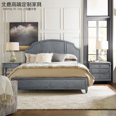 美式新古典风实木卧室家具定制