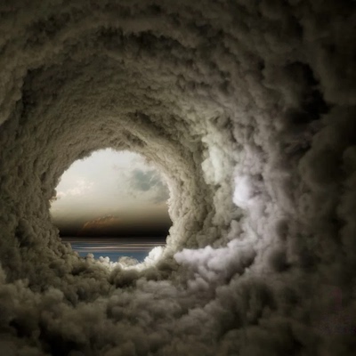 UE5.5体积云朵通道隧道Clouds Tunnel Vdb Pack