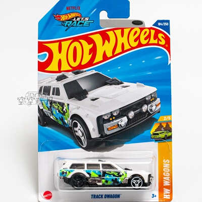 184号 TRACK DWAGON 白色 风火轮合金小跑车