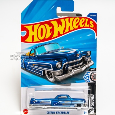 139号 CUSTOM '53 CADILLAC 凯迪拉克 蓝色 风火轮合金小跑车