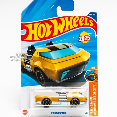 228号 TWIN DORADA 黄色 风火轮合金小跑车