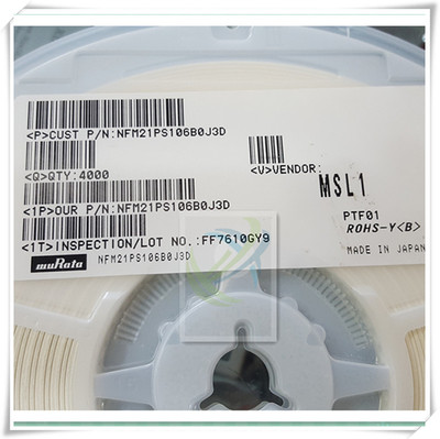 NFM21PS106B0J3D馈通电容器 0805 10uF 6.3volts 4A 滤波电容器