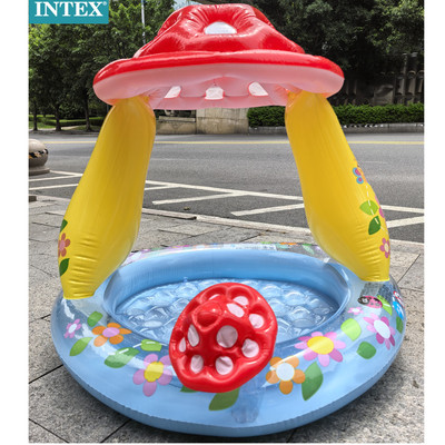 INTEX蘑菇造型儿童充气游泳池