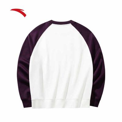 2024秋季新款美式复古撞色套头衫