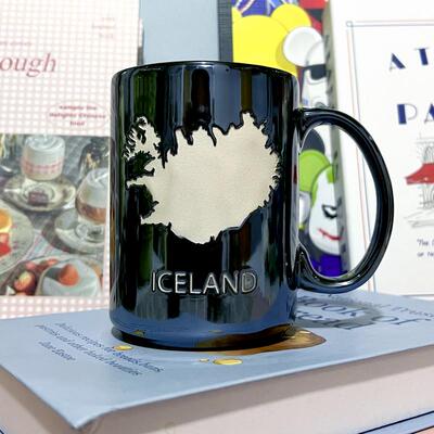 冰岛地图旅游纪念咖啡马克杯礼物