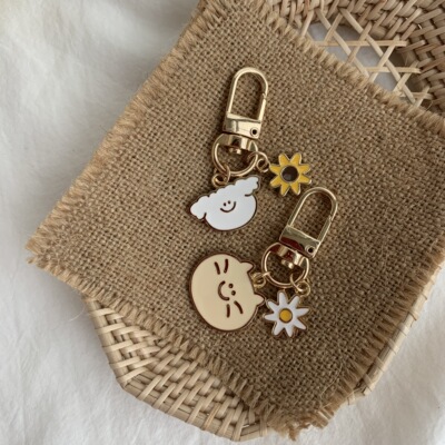 挂件ins同款太阳花珐琅材质精致