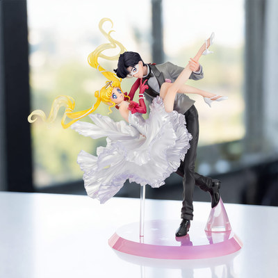 有货万代Figuarts Zero美少女战士月野兔&燕尾服假面 地场卫手办