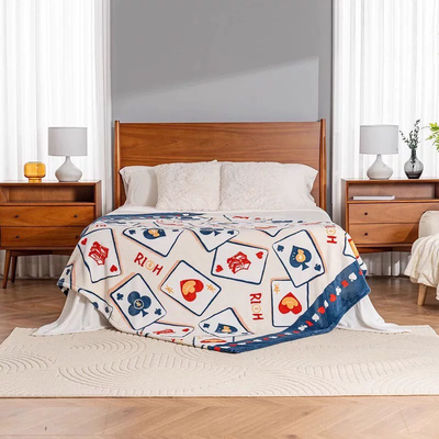 山姆国内代购 Berkshire Life 好运连连扑克毯 150cm宽*180cm长