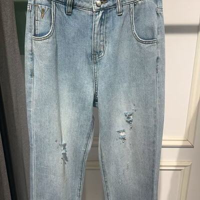 真我永恒2025夏季新品女士中腰牛仔裤2524C24081正品吊699