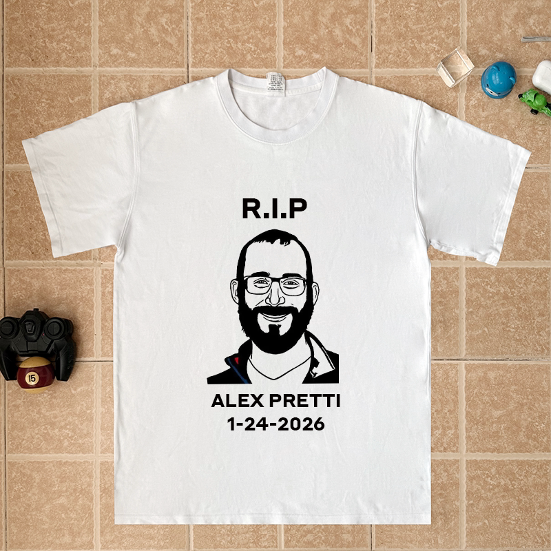 RIP alex pretti 纪念明尼苏达护士美国ICE枪杀案衣服纯棉短袖T恤