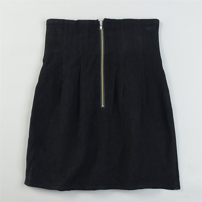 日单少女感灯芯绒高腰半身裙L84441春秋冬防走光减龄气质中短裙子