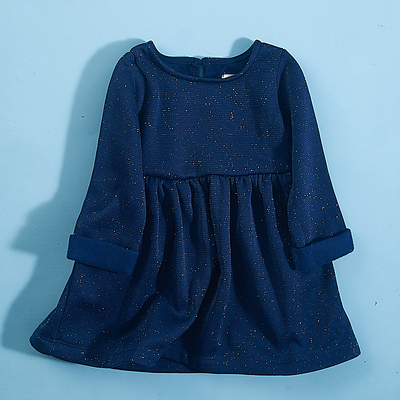 韩版亮丝女童高腰连衣裙宝宝公主